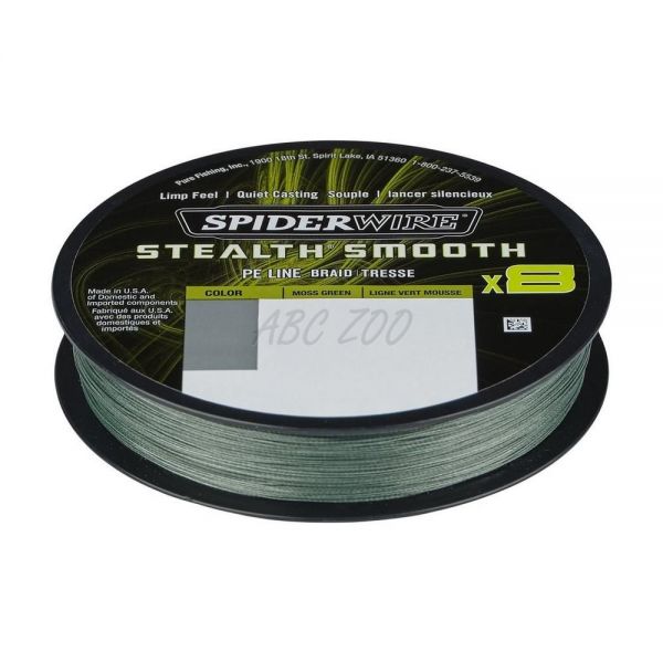 Linka SpiderWire Stealth® Smooth X8 zielona 300 m 0,11mm | ABC-ZOO